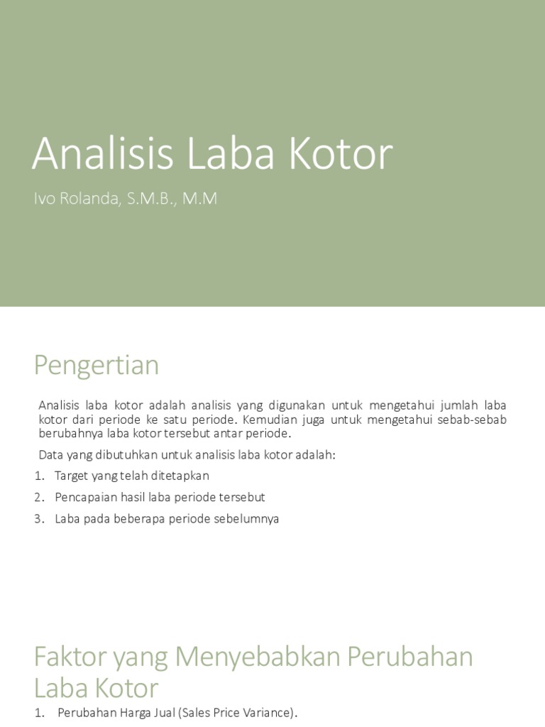 15 - Laba Kotor | PDF
