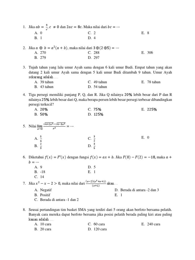 Soal 29 Jan 2022 | PDF