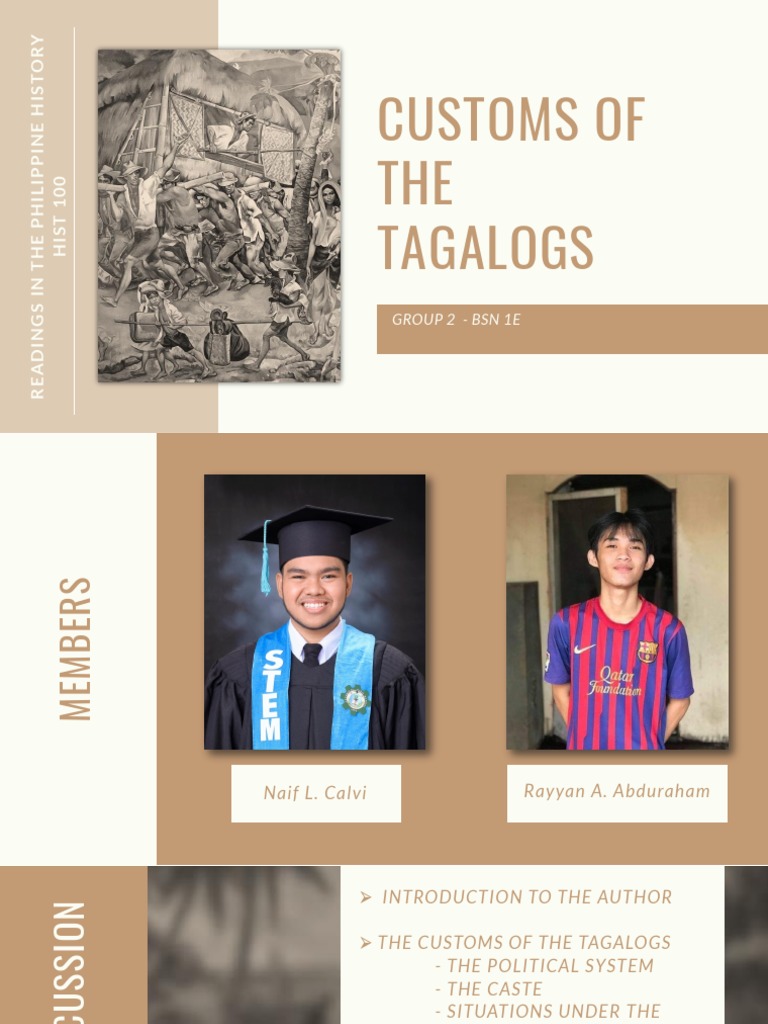 BSN 1e G2 Customs of The Tagalog | PDF | Wife | Worship