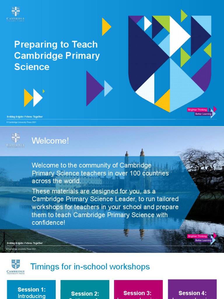 Preparing To Teach Cambridge Primary Science: Building Brighter Futures ...