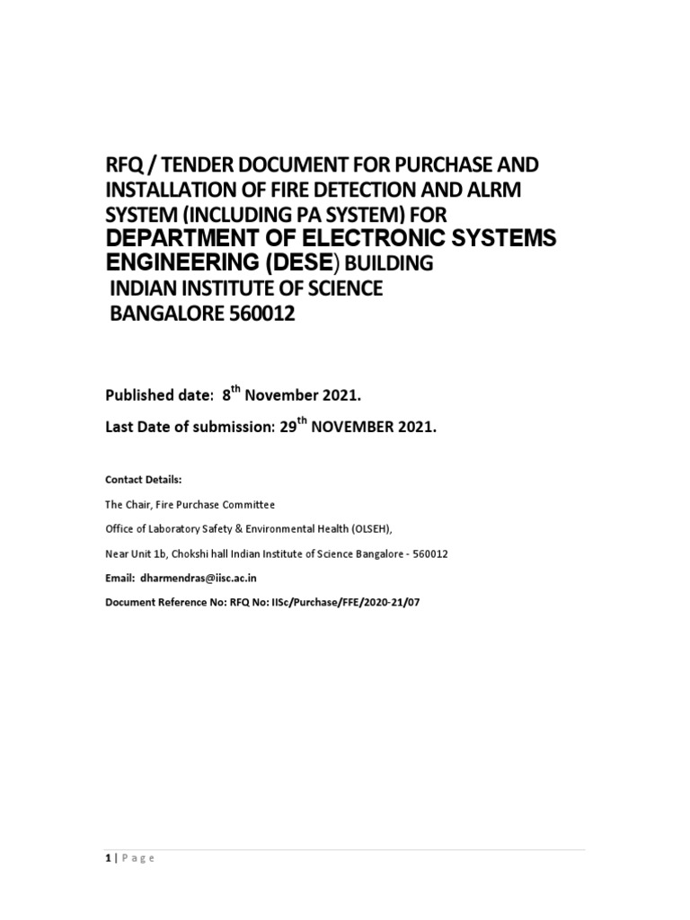 Dharmendra Kumar Singh Fire Alarm DESE | PDF | Indemnity | Arbitration