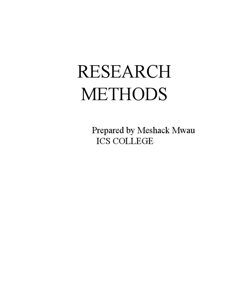Research Methods Notes - Updated | PDF | Scientific Method | Science