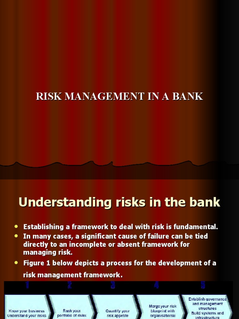 A Risk Framework for Banks | Risk | Safety