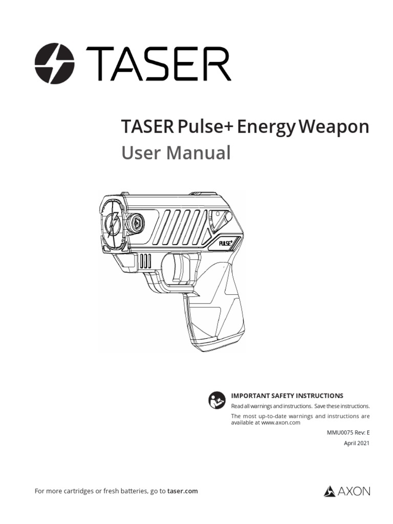 Taser Pulse+ Manual - 042621 | PDF | Taser | Trigger (Firearms)