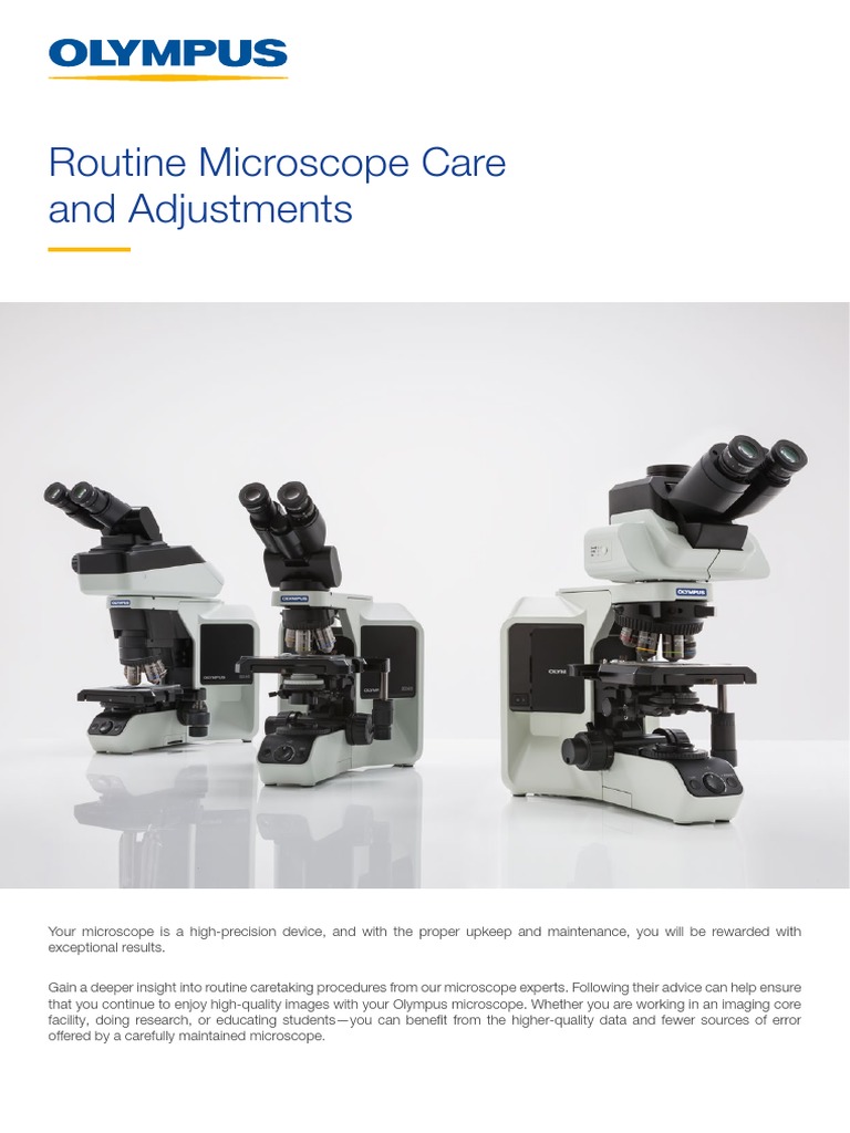 Olympus Microscope Maintenance Guide 2020 | PDF | Aperture | Natural ...