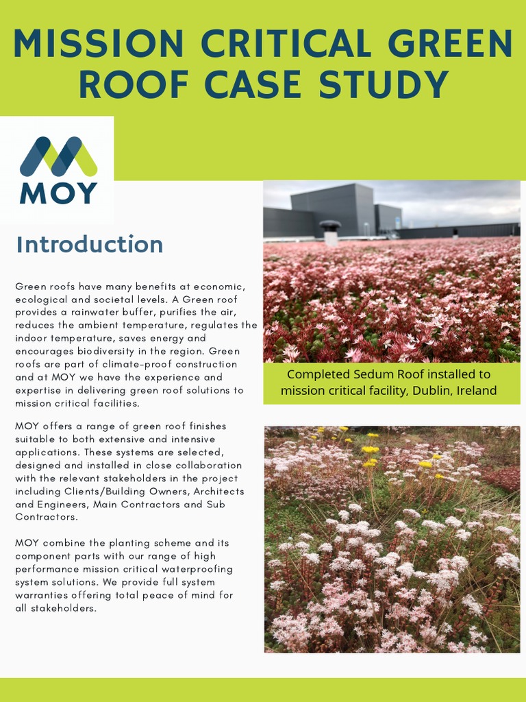 Mission Critical Green Roof Case Study | PDF | Building Information ...