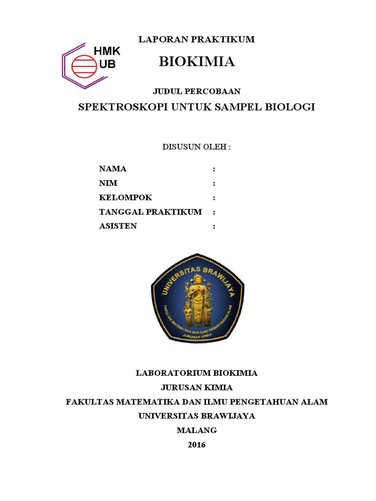 Cover Spektroskopi Untuk Sampel Biologi | PDF