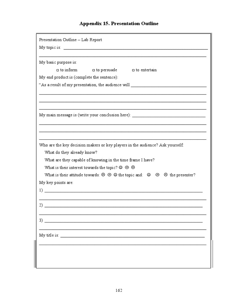 Appendix 15. Presentation Outline | PDF