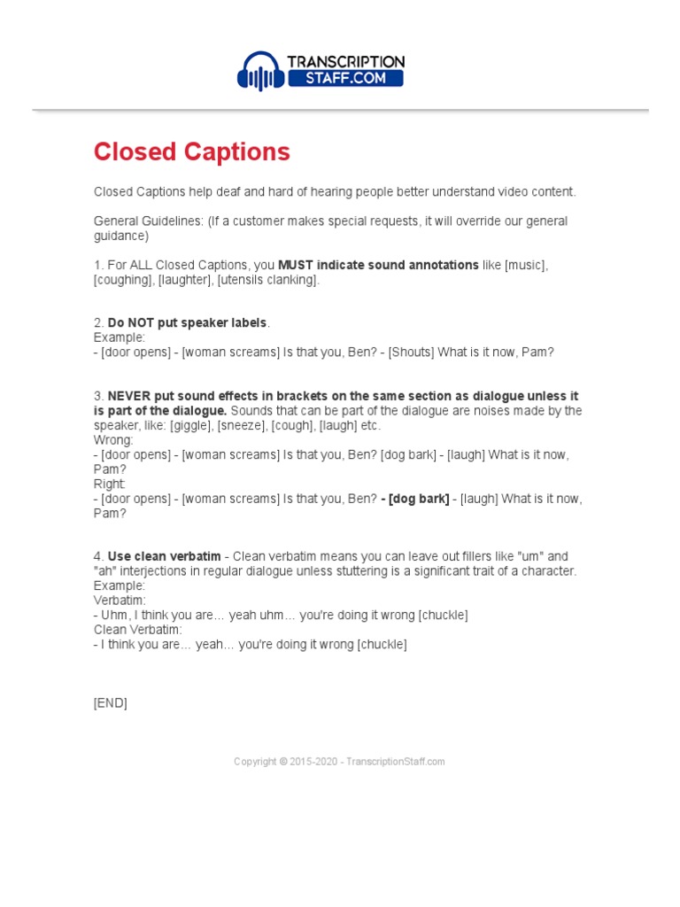 Closed Caption | PDF
