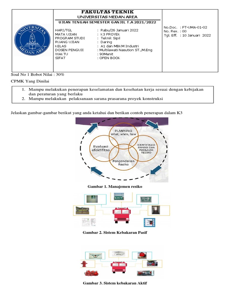 Ujian K3 Proyek Teknik Sipil Pdf