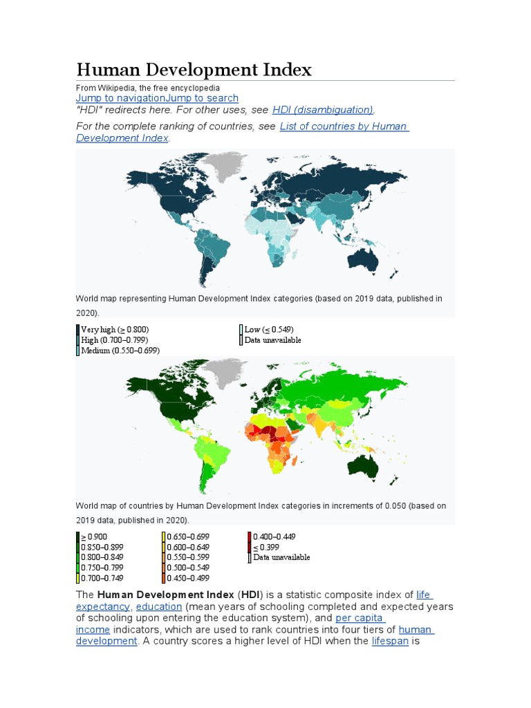 Human Development Index | PDF | Human Development Index | Economies