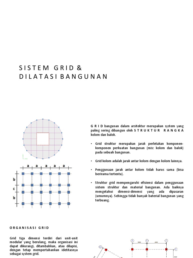 Sistem Grid Dan Dilatasi | PDF
