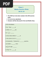 Class 4 Fractions Worksheet | PDF | Mathematics | Division (Mathematics)