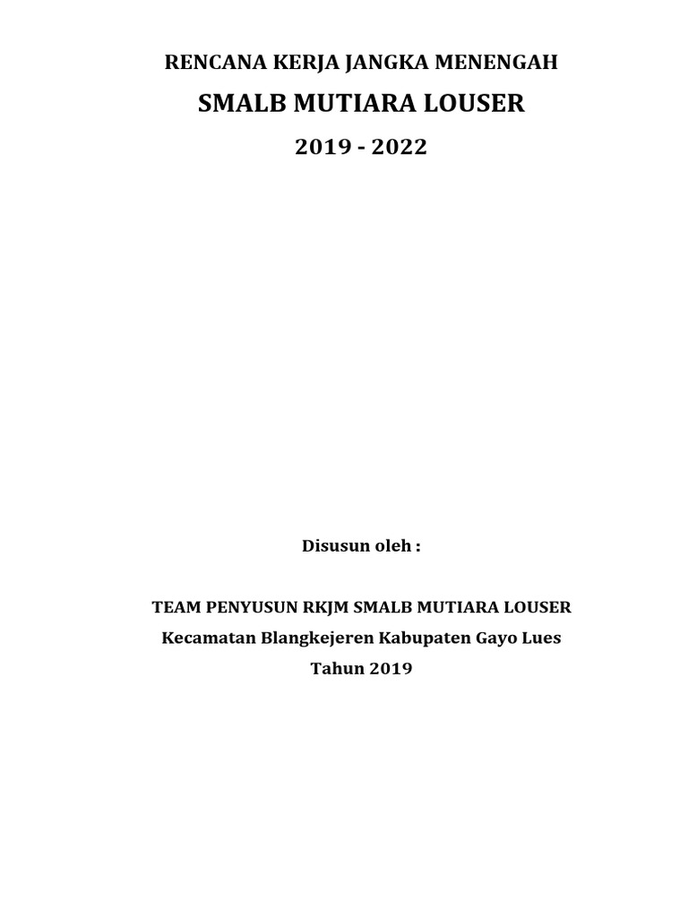 RKJM Smalb Mutiara Louser | PDF