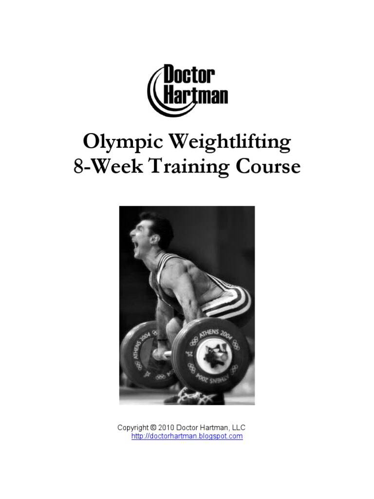 Olympic Lifting Program Hartman Training Course | PDF | Weight Training ...