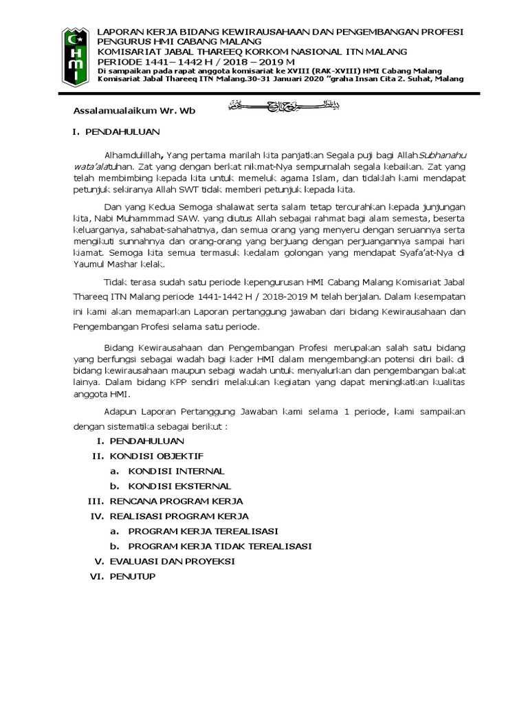 LPJ KPP 2018-2019 | PDF