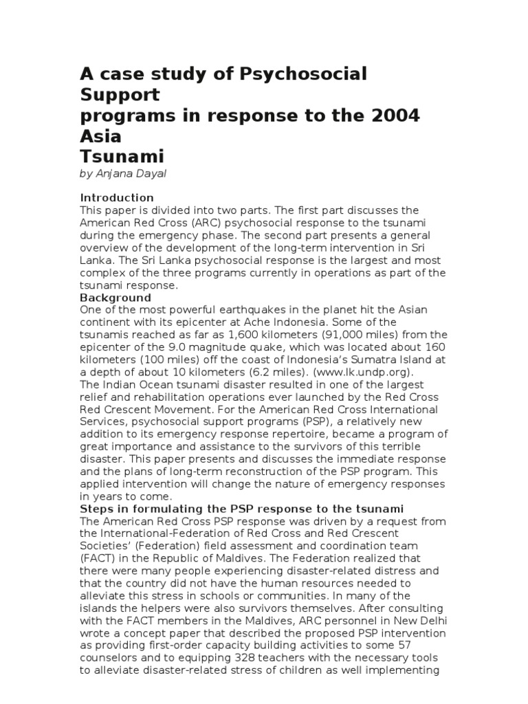 A Case Study of Psycho Social Support | PDF | Self-Improvement