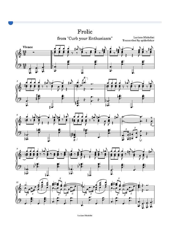 Curb Your Enthusiasm Theme FROLIC | PDF