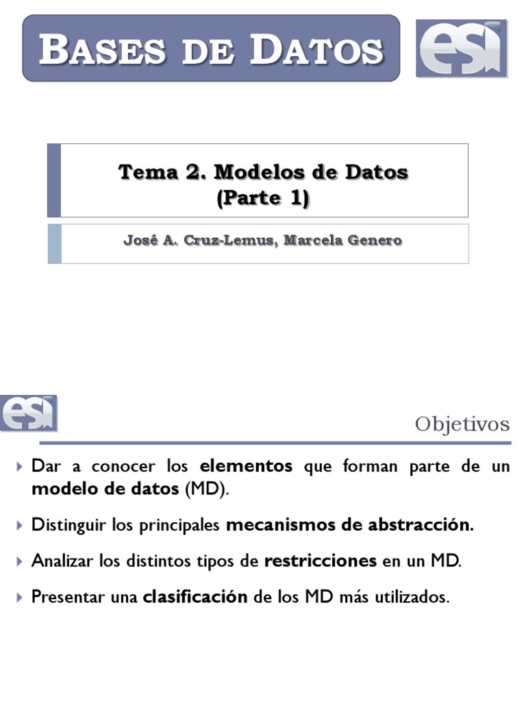 Tema 2 Parte 1 | PDF | Bases de datos | Lenguaje de programación