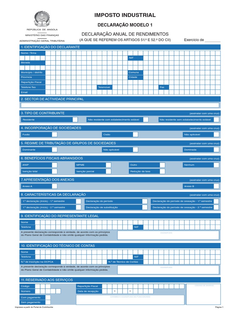 Declaração anual de rendimentos e demonstração de resultados para fins ...