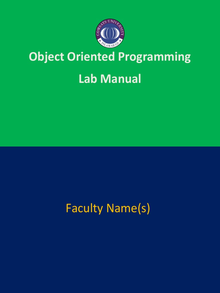 Oop Lab Manual Java by Rab Nawaz Jadoon | PDF | Method (Computer Programming) | Inheritance ...