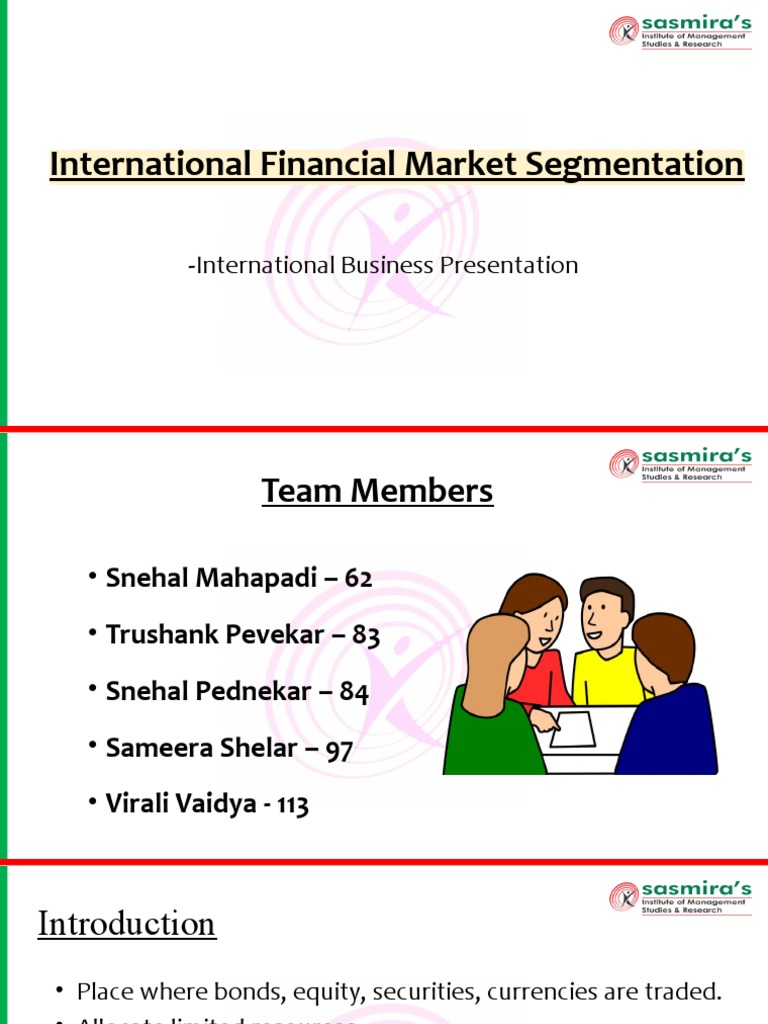 International Financial Market Segmentation | PDF | Financial Markets ...