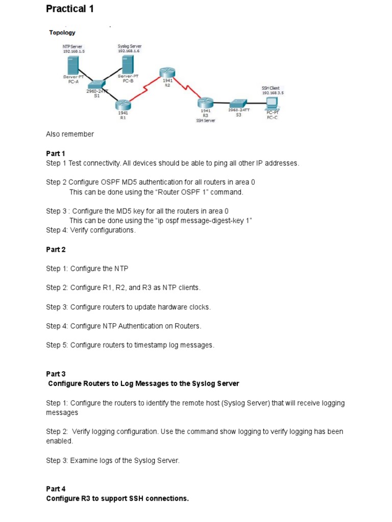 SIC Practical | PDF | Secure Shell | Radius