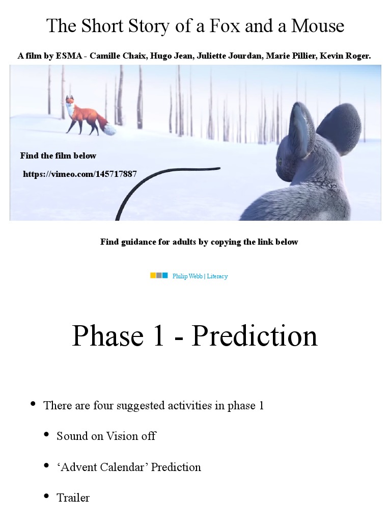 Fox and Mouse: Literacy Activities Guide | PDF | Human Communication ...
