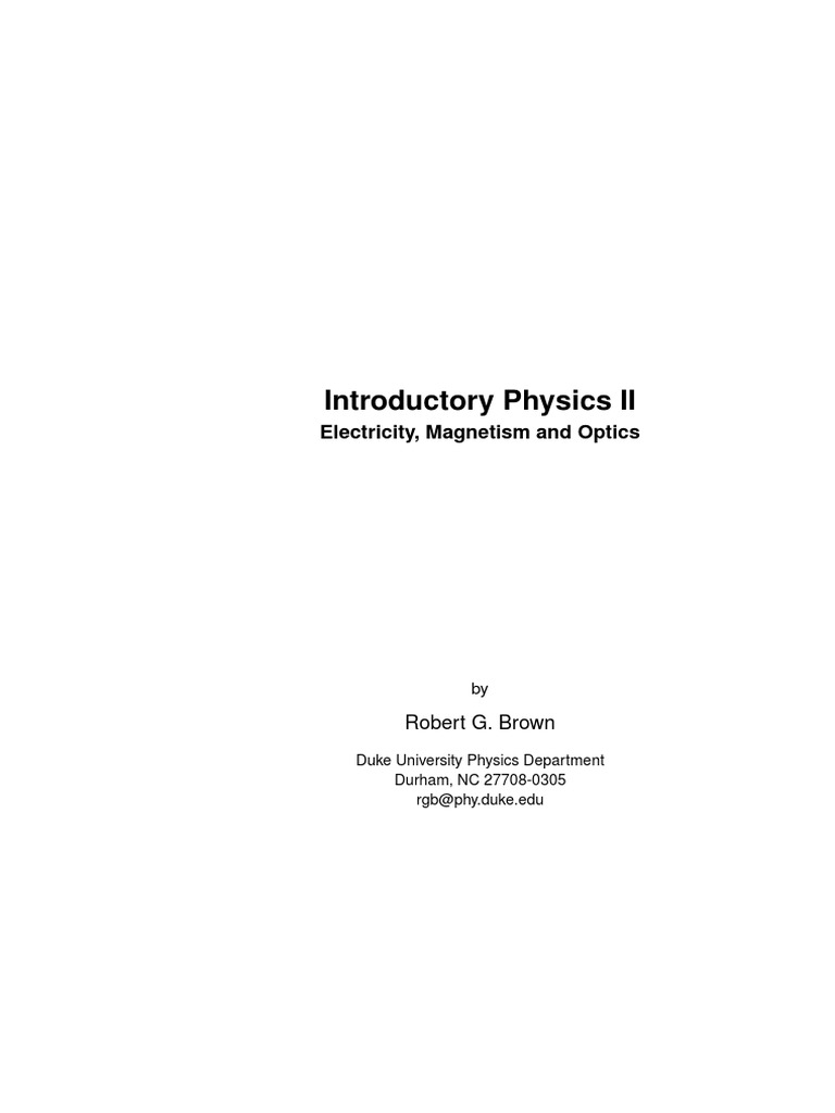 Intro Physics 2.a4 | PDF | Capacitor | Diffraction