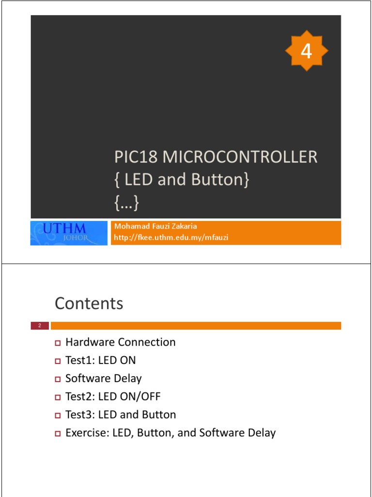 LED Button | PDF | Random Access Memory | Subroutine