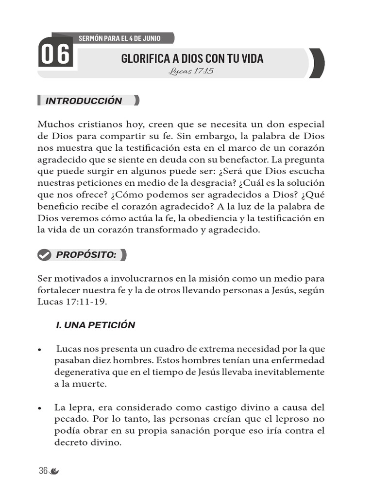6 Glorifica A Dios Con Tu Vida | PDF | Jesús | Dios