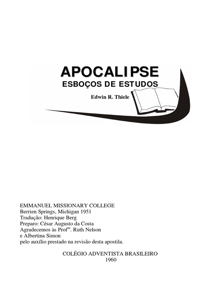 Edwin R. Thiele - Esboços Do Apocalipse | PDF | Livro do Apocalipse ...
