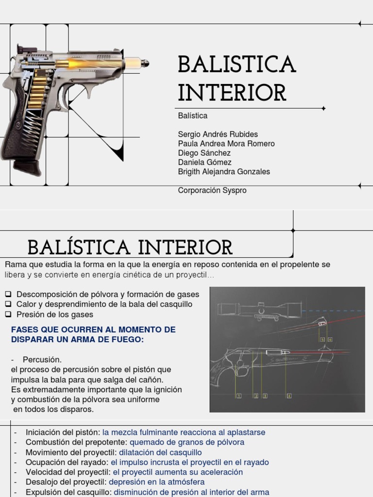 Balistica Interior | PDF | Cartucho (armas de fuego) | Rifle