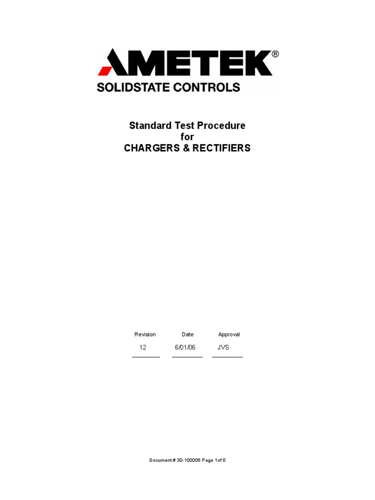 Battery Charger Testing Methods | PDF | Battery Charger | Voltage