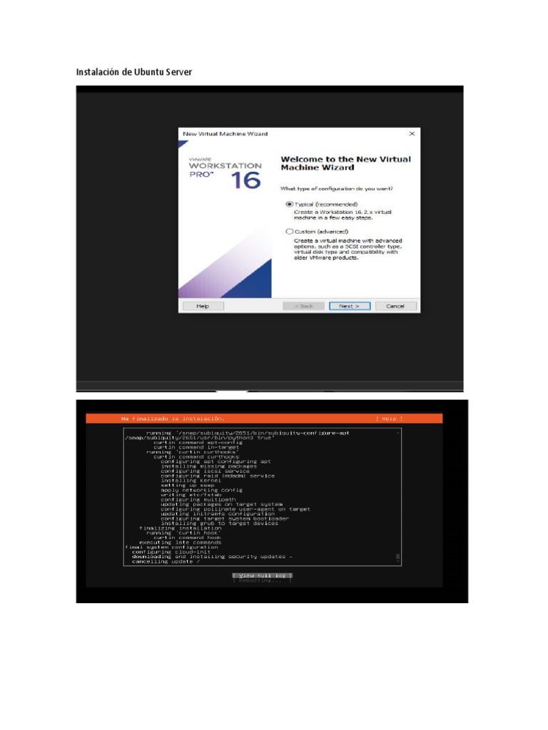 Guía de Instalación de Ubuntu Server | PDF | Dirección IP | Software