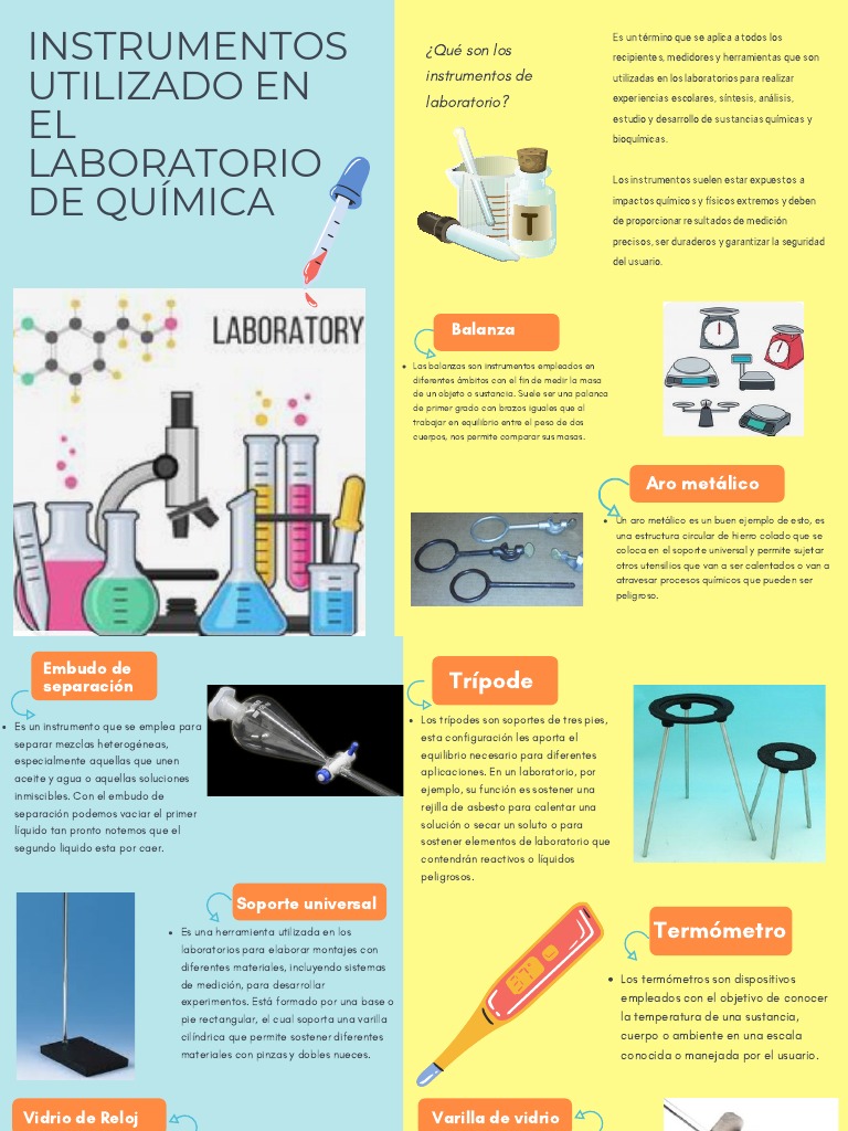 Instrumentos Esenciales de Laboratorio Químico | PDF | Laboratorios ...