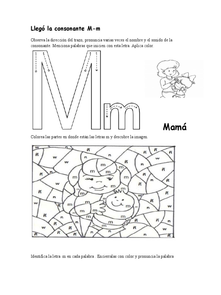 1.llegó La Consonante M | PDF