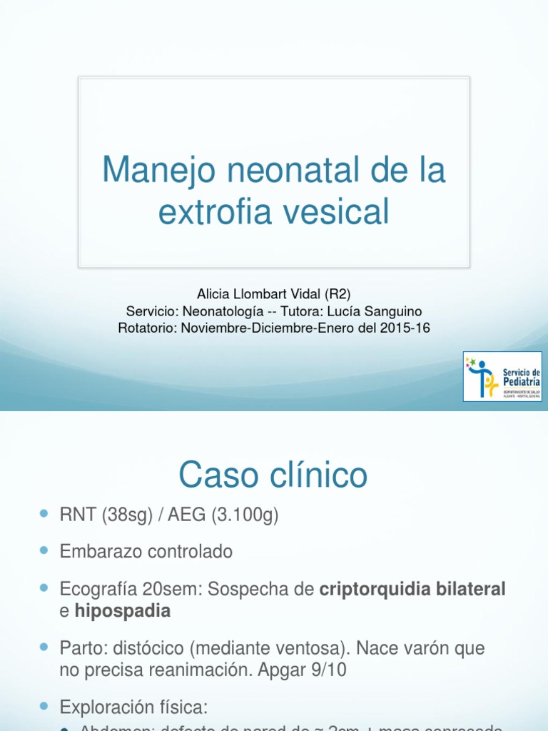 2016 01 Extrofia-Vesical | PDF | Vejiga urinaria | Vagina