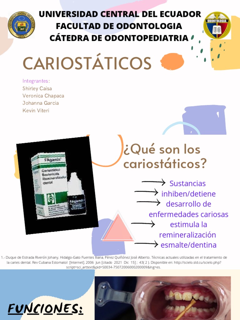 CARIOSTÁTICOS | PDF | Fluoruro | Compuestos químicos