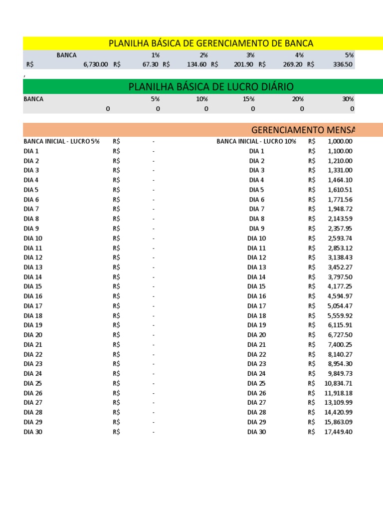 Planilha Blaze - Jean Santos | PDF