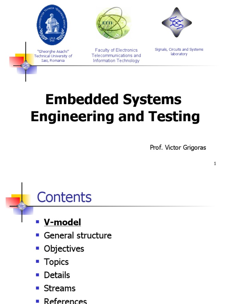 Embedded Systems Engineering V-Model Course | PDF | Verification And ...
