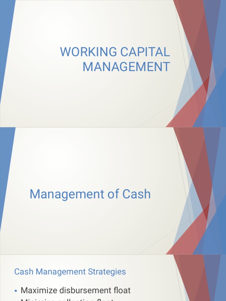 Working Capital Management | PDF | Inventory | Corporations