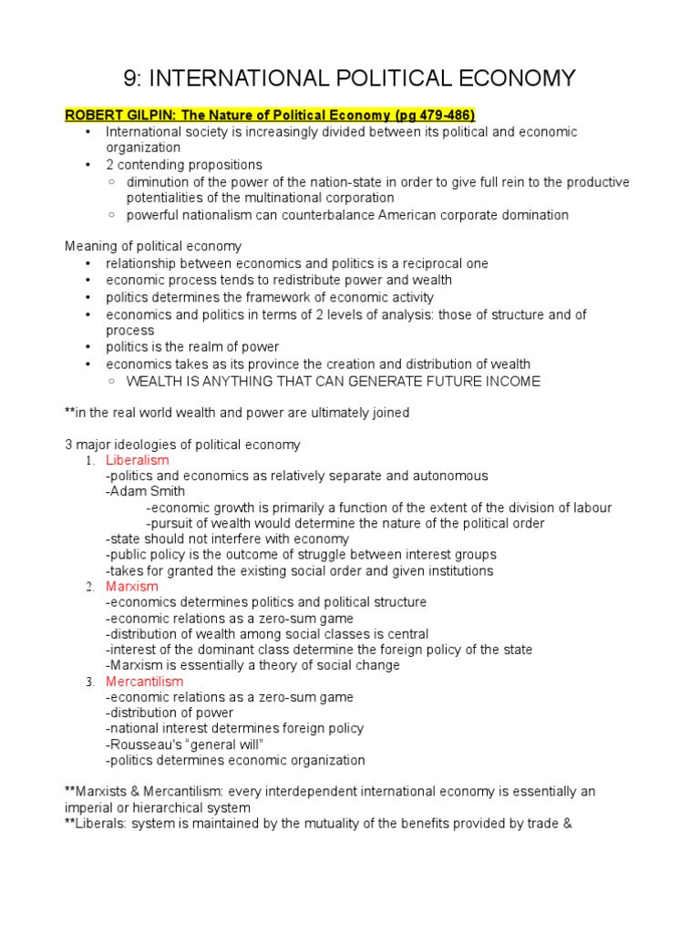 9 International Political Economy | PDF | International Monetary Fund ...