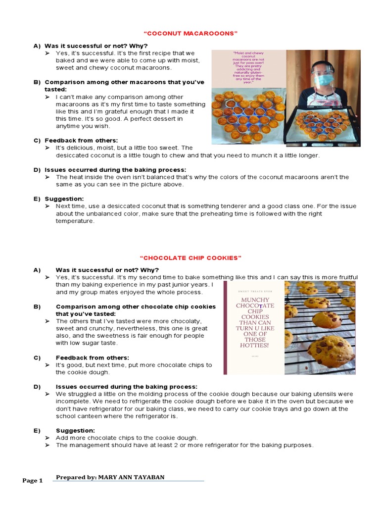 Product Output | PDF | Cakes | Baking