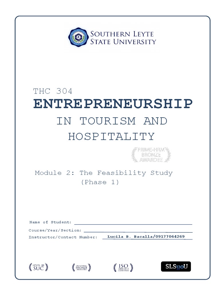 Module 2 THC 304 Entrepreneurship SY 2021 2022 2nd Sem | PDF | Feasibility Study | Entrepreneurship