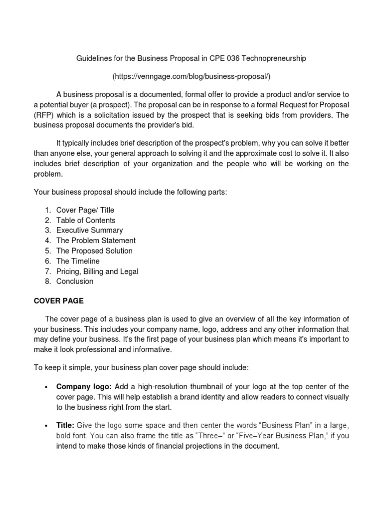 Guidelines On Technopreneurship | PDF | Request For Proposal | Business