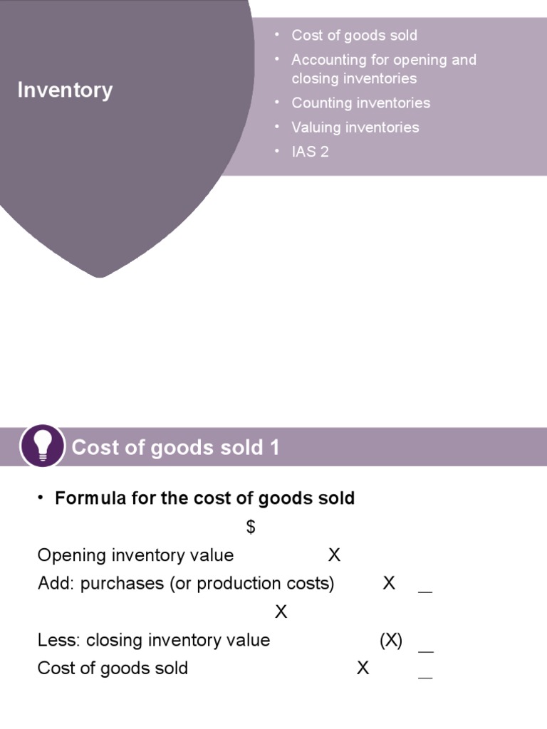 IAS 2 Inventory | PDF