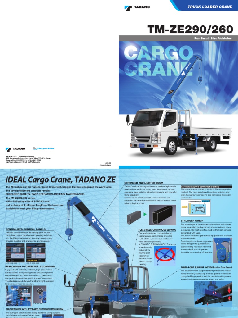 TM-ZE290/260: Truck Loader Crane | PDF