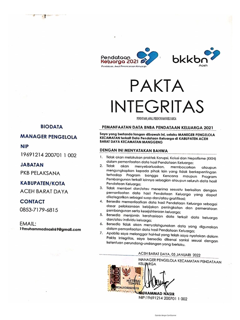 Fakta Integritas | PDF