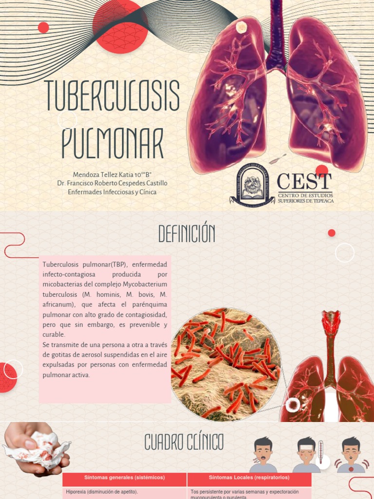 Tuberculosis Pulmonar | PDF | Tuberculosis | Medicina CLINICA